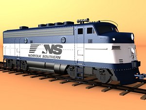 Diesel-Electric Locomotive 3D Models for Download | TurboSquid