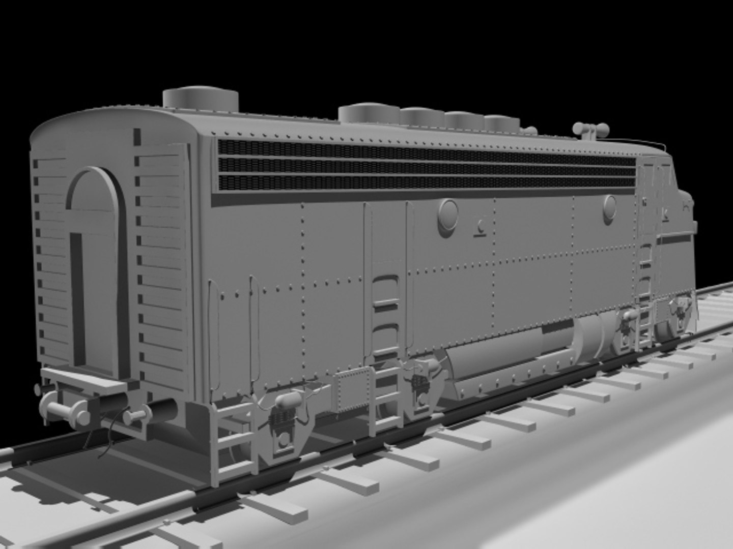 Diesel Locomotive 3d Model
