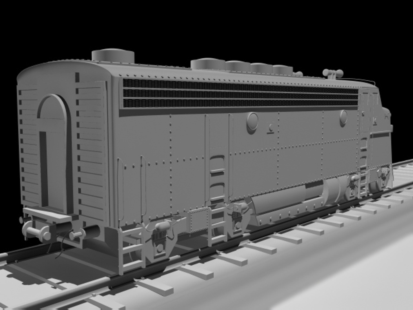 diesel locomotive 3d model