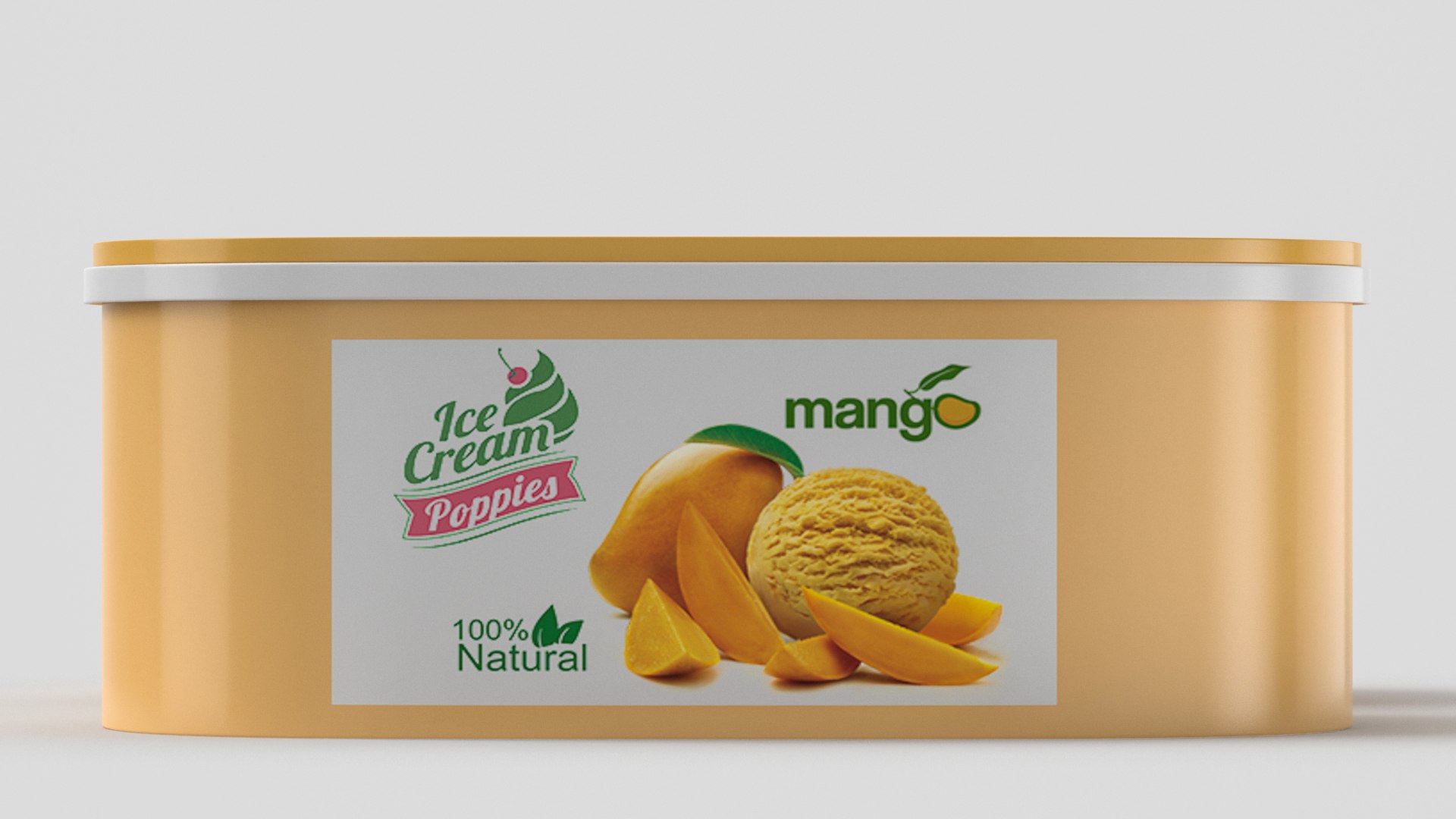 Mango Ice Cream Box Model - TurboSquid 1645794