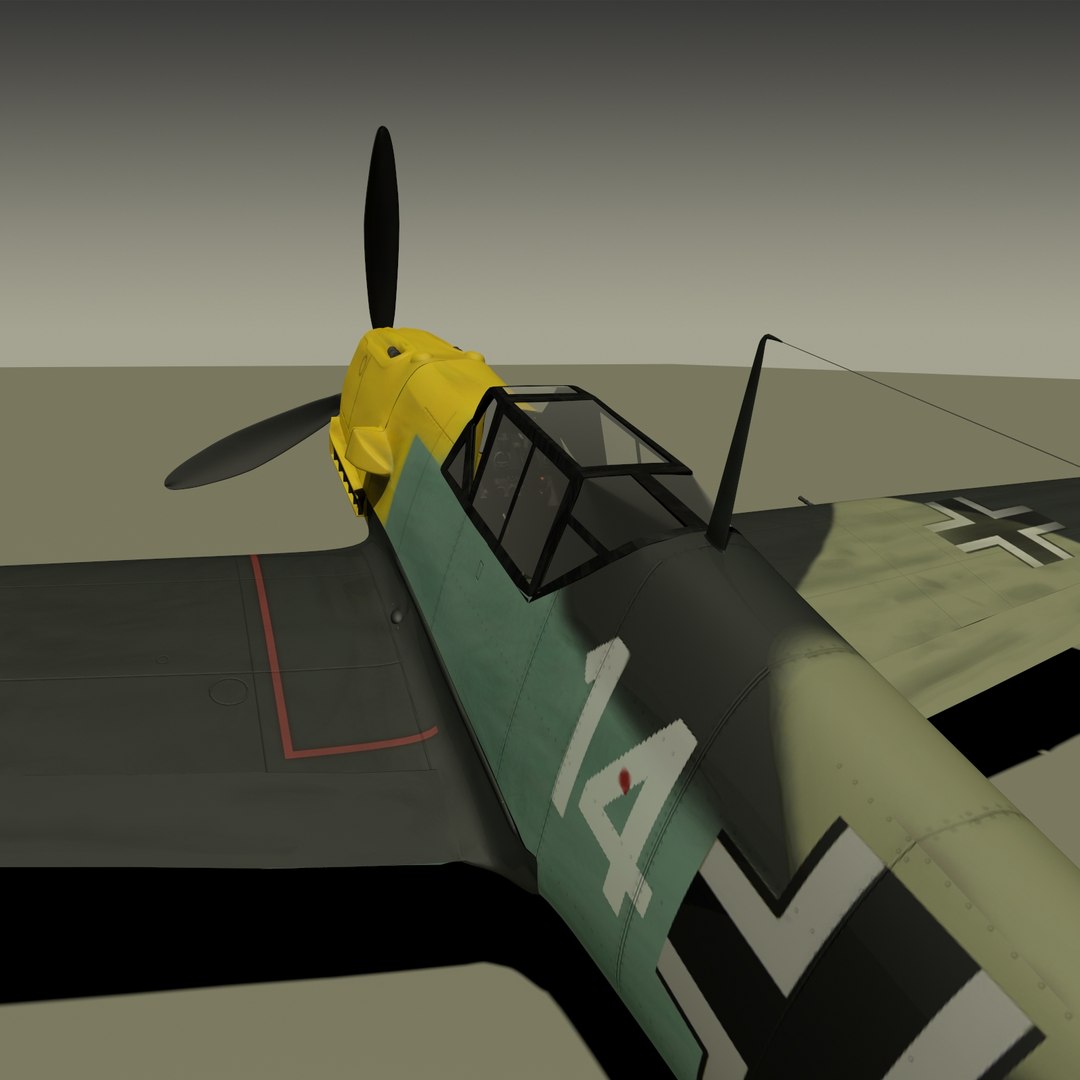3d Max World War Messerschmitt Me109e
