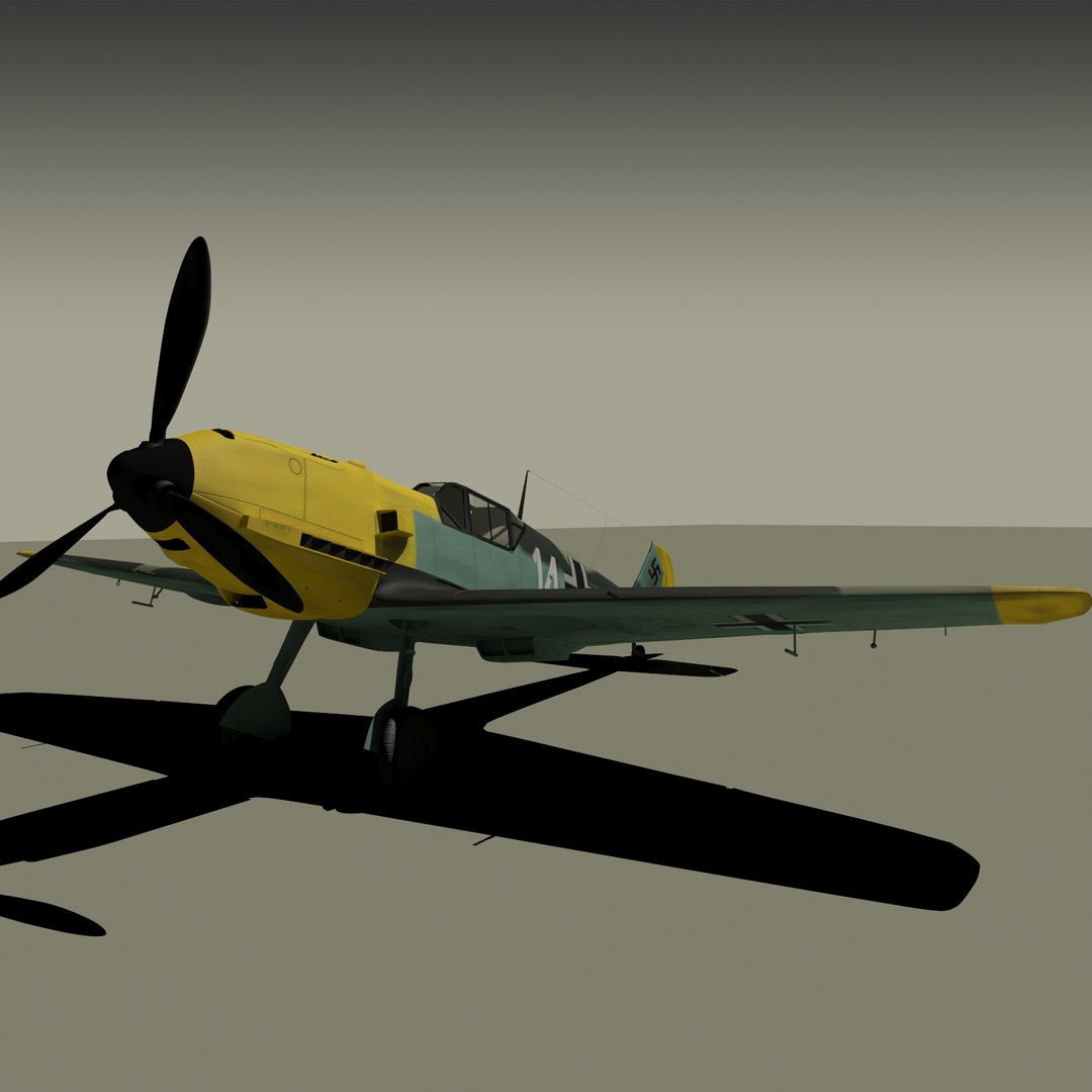 3d Max World War Messerschmitt Me109e