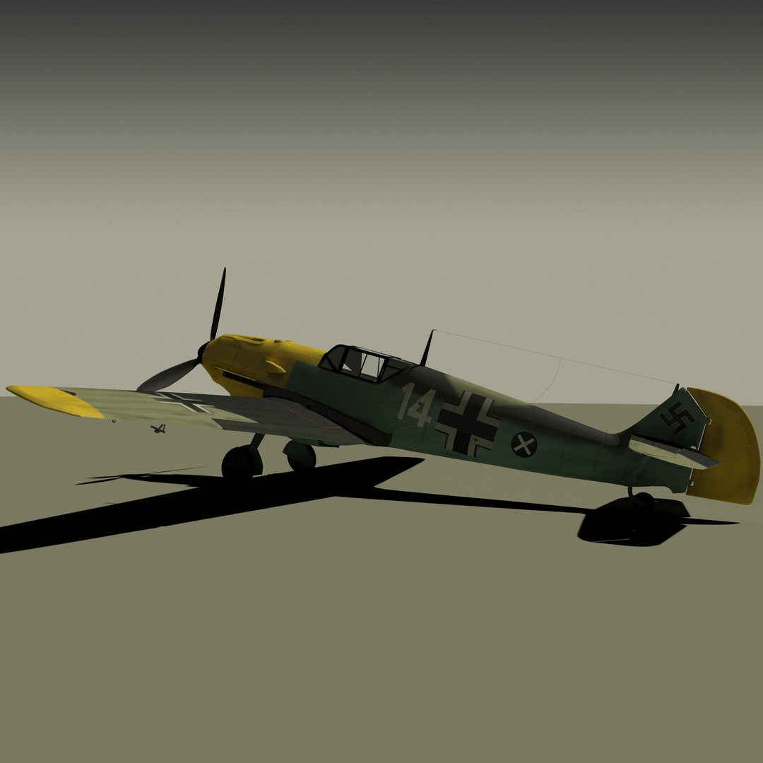 3d Max World War Messerschmitt Me109e