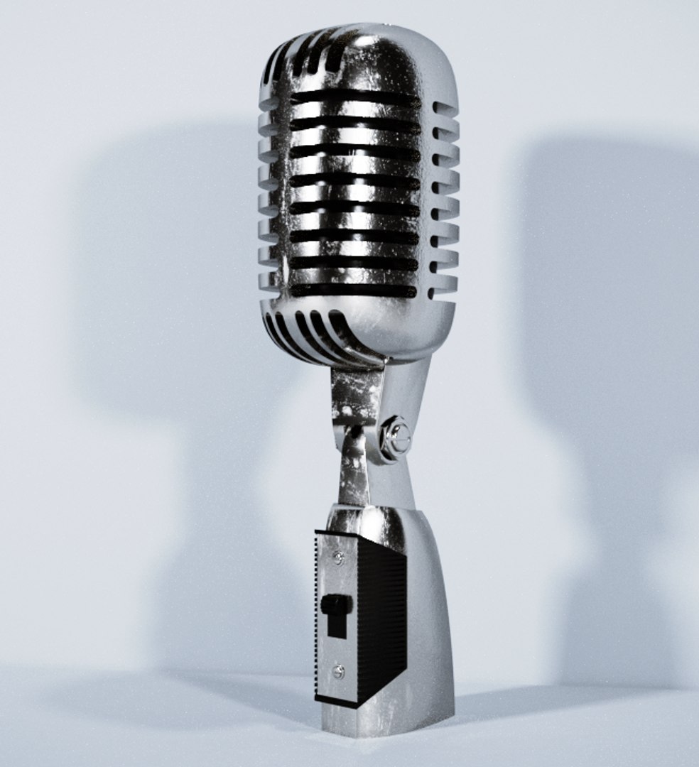 Microphone Vintage Elvis 3D Model - TurboSquid 1384975