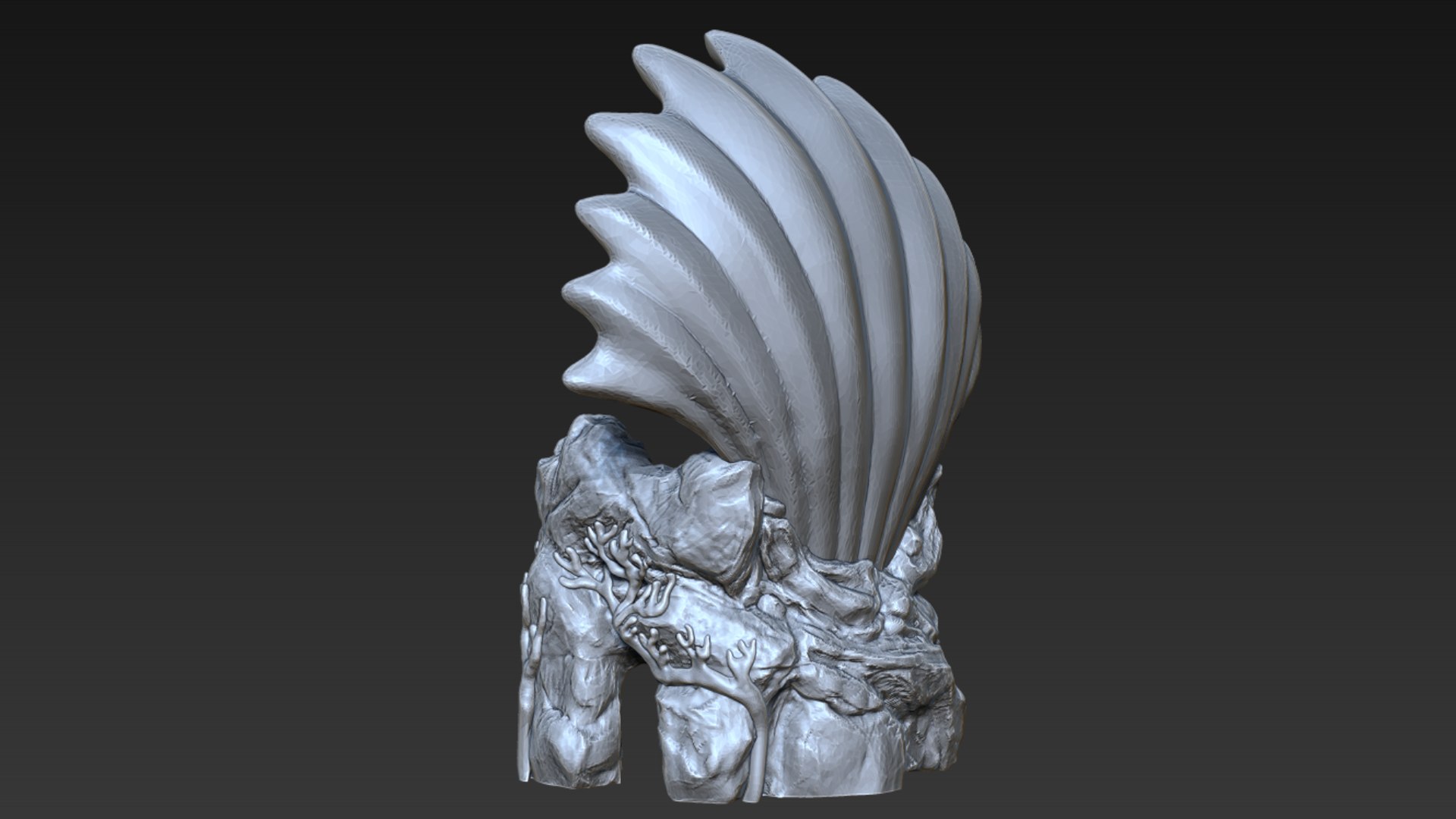 Seashell Throne 3D Model - TurboSquid 2213235