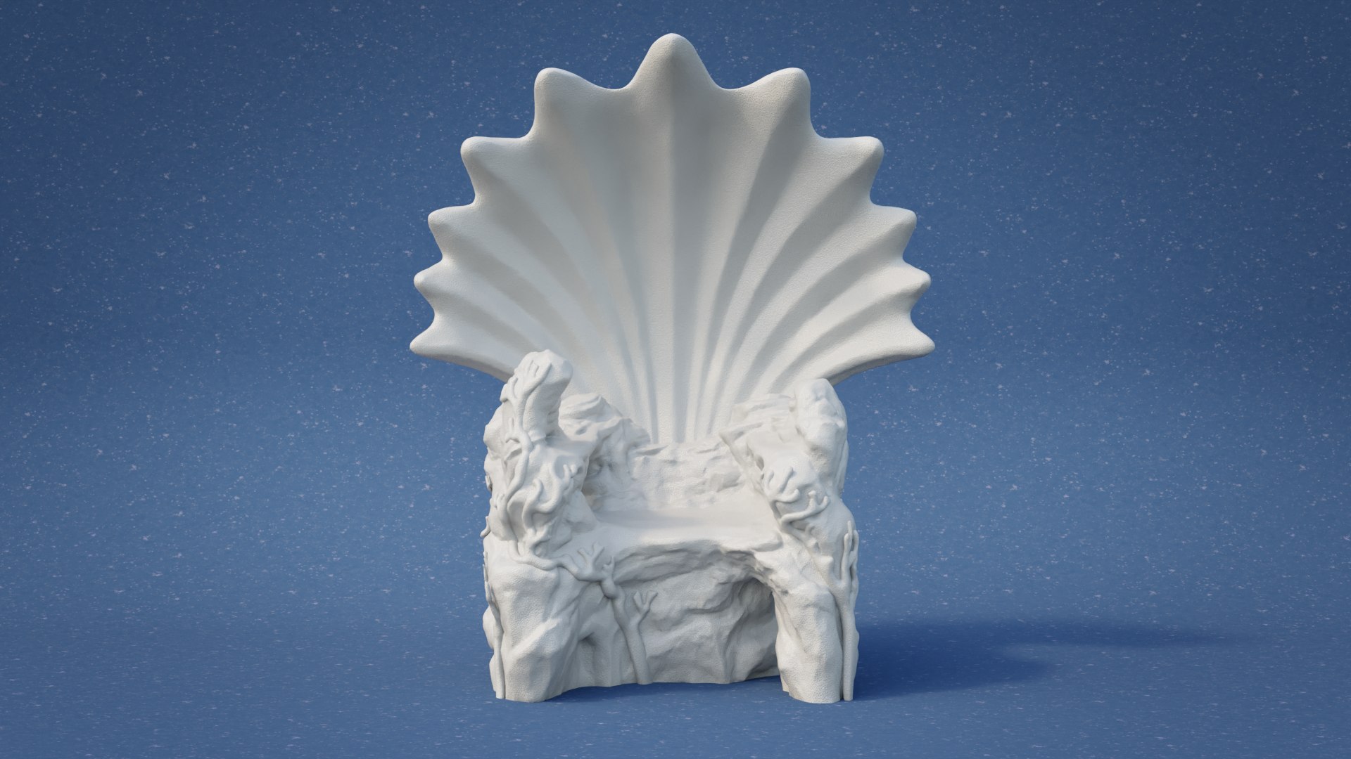 Seashell Throne 3D Model - TurboSquid 2213235