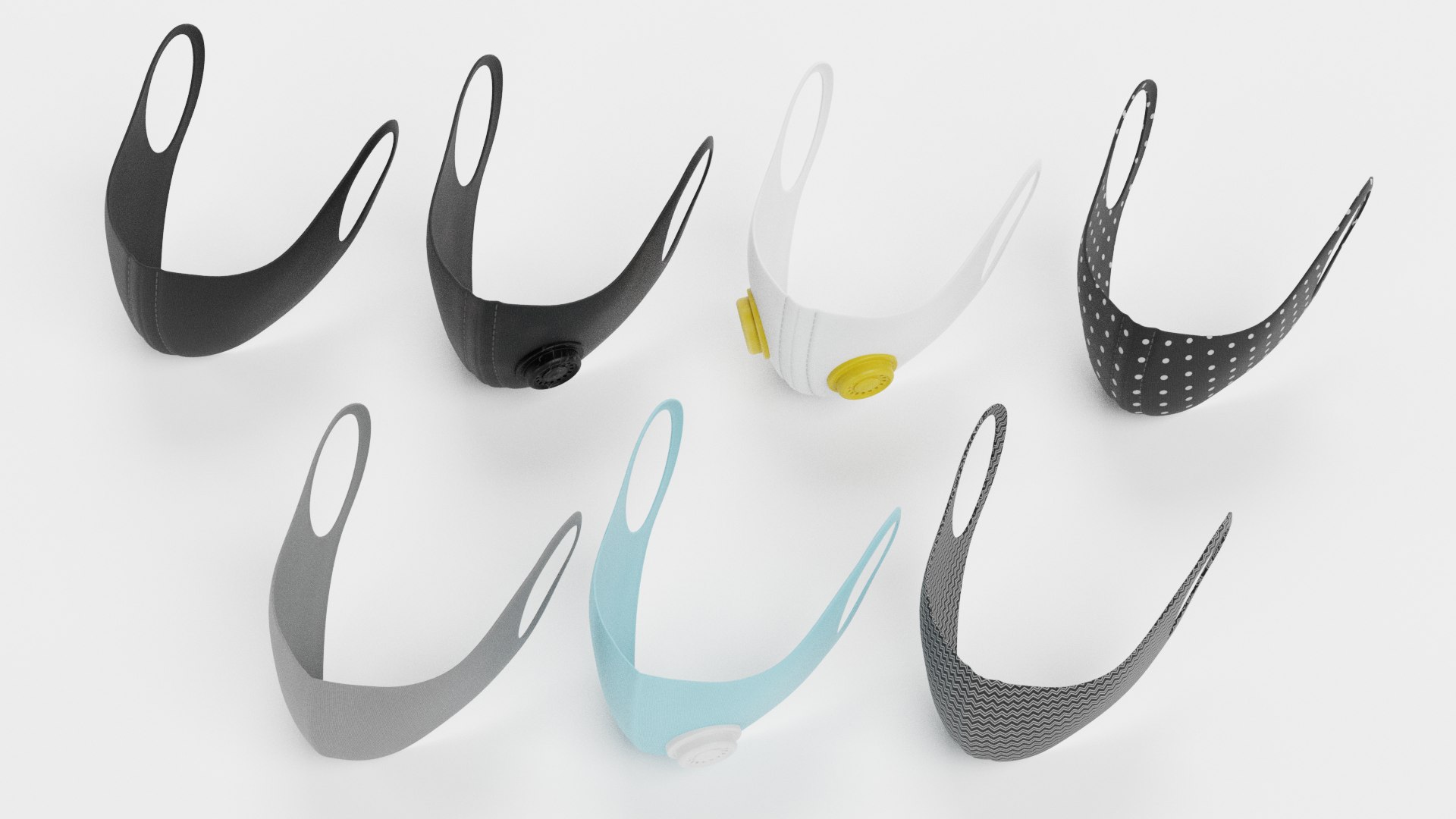 3D Protective Masks - TurboSquid 1560050