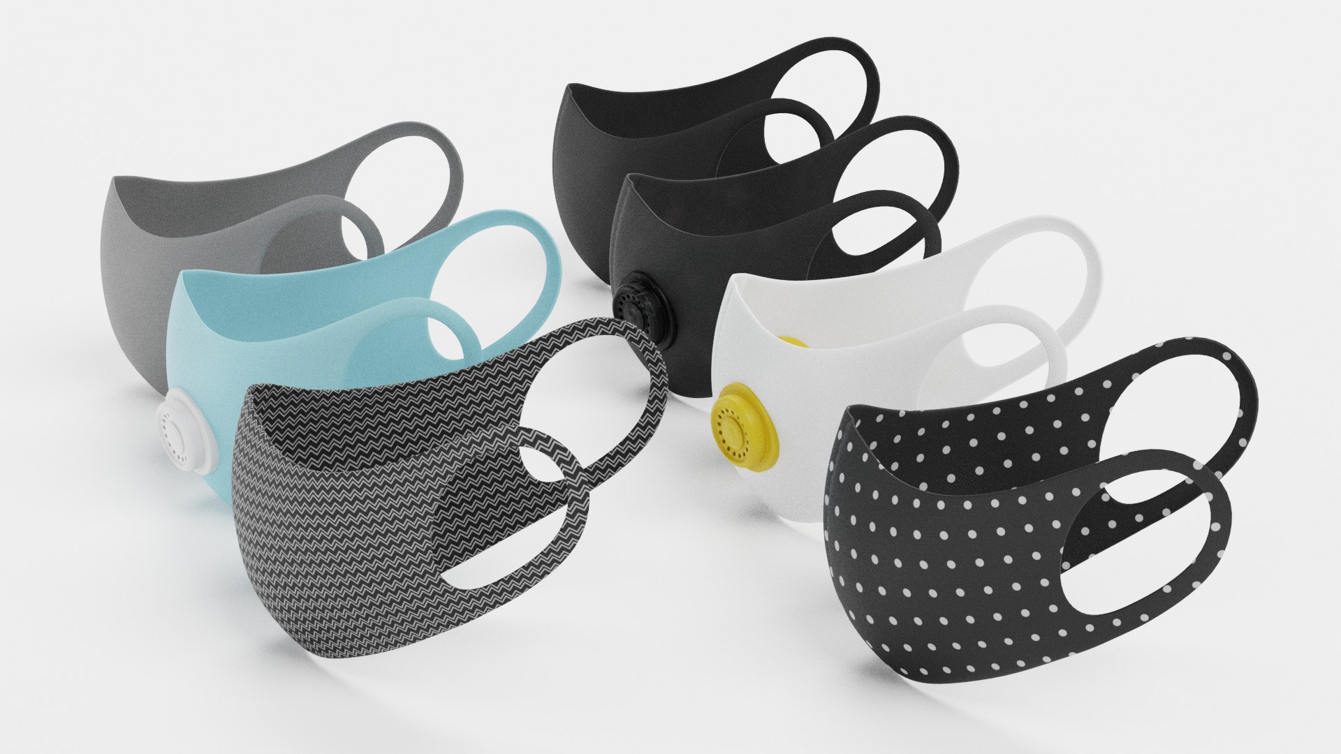 3D Protective Masks - TurboSquid 1560050
