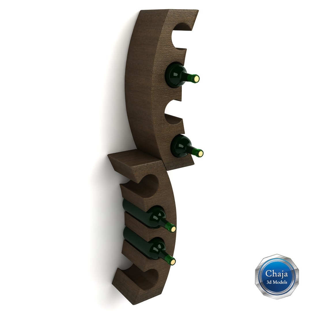 wine rack 3d 3ds