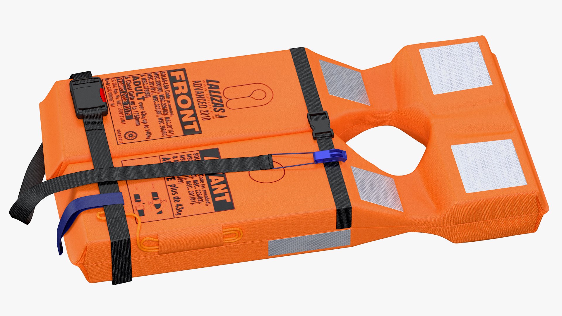 Advanced Folding Life Jacket Model - TurboSquid 1506724