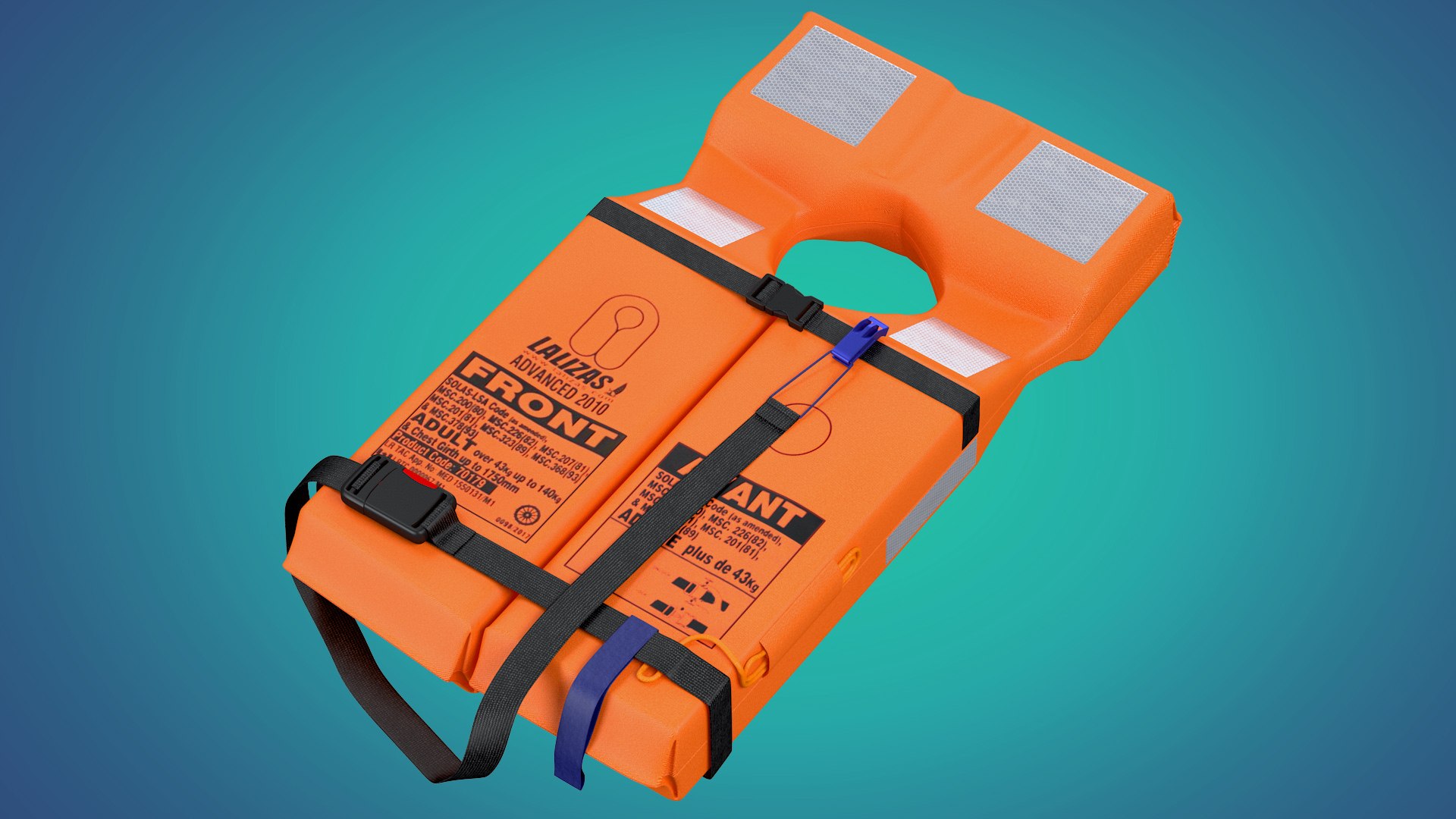 Advanced Folding Life Jacket Model - TurboSquid 1506724