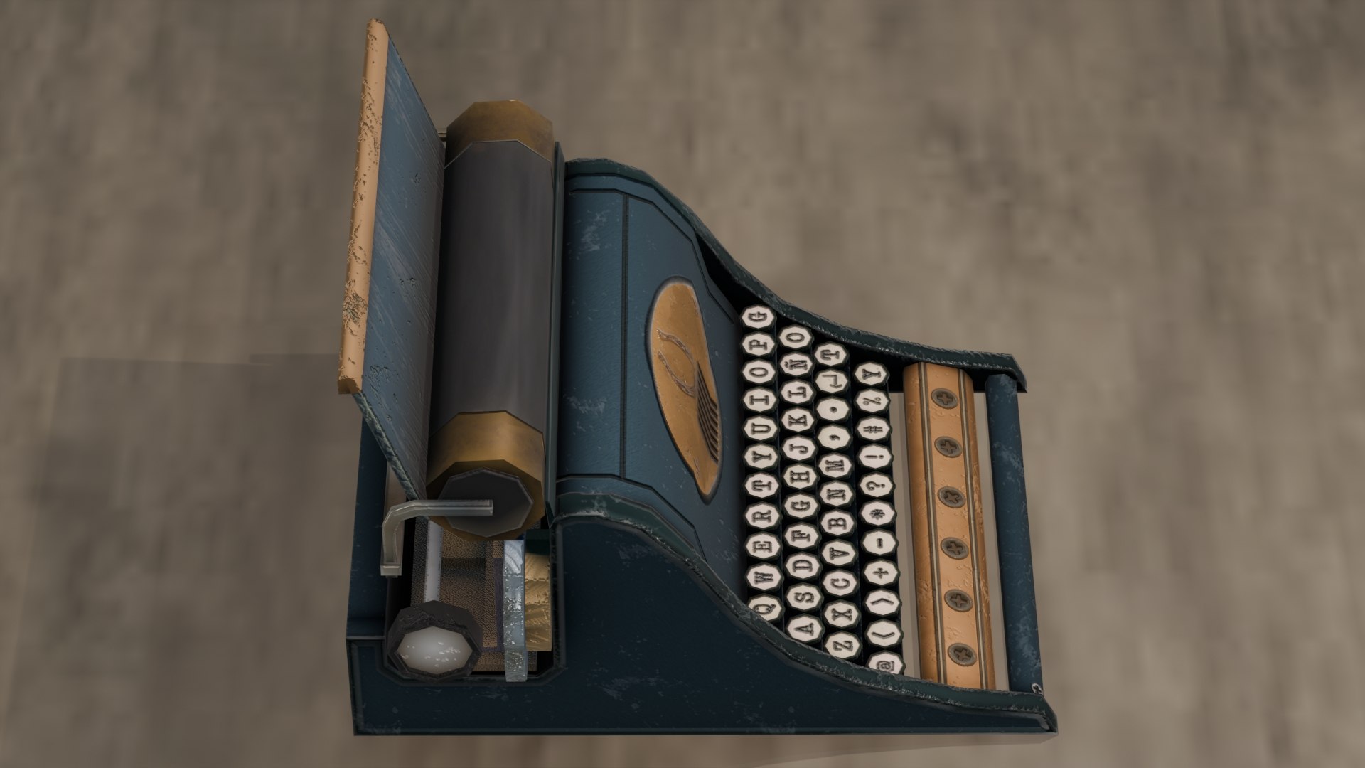 Writer Machine 3D Model - TurboSquid 2291357