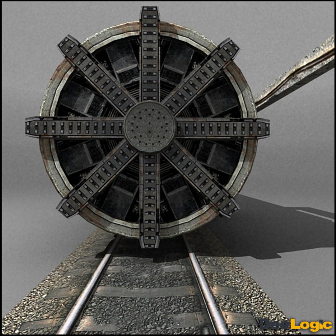 Tunnel Boring Machine 3d Model