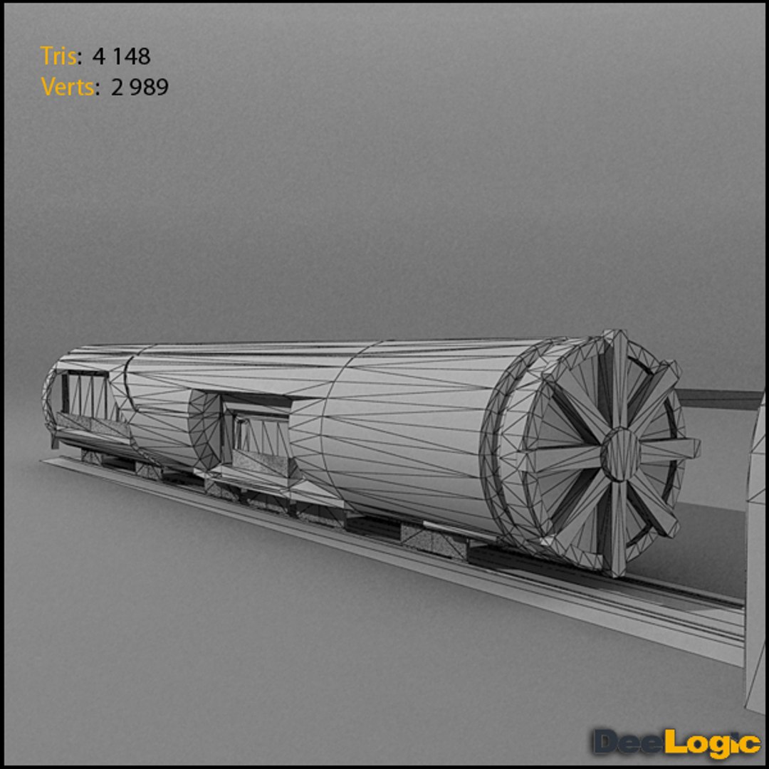 Tunnel Boring Machine 3d Model