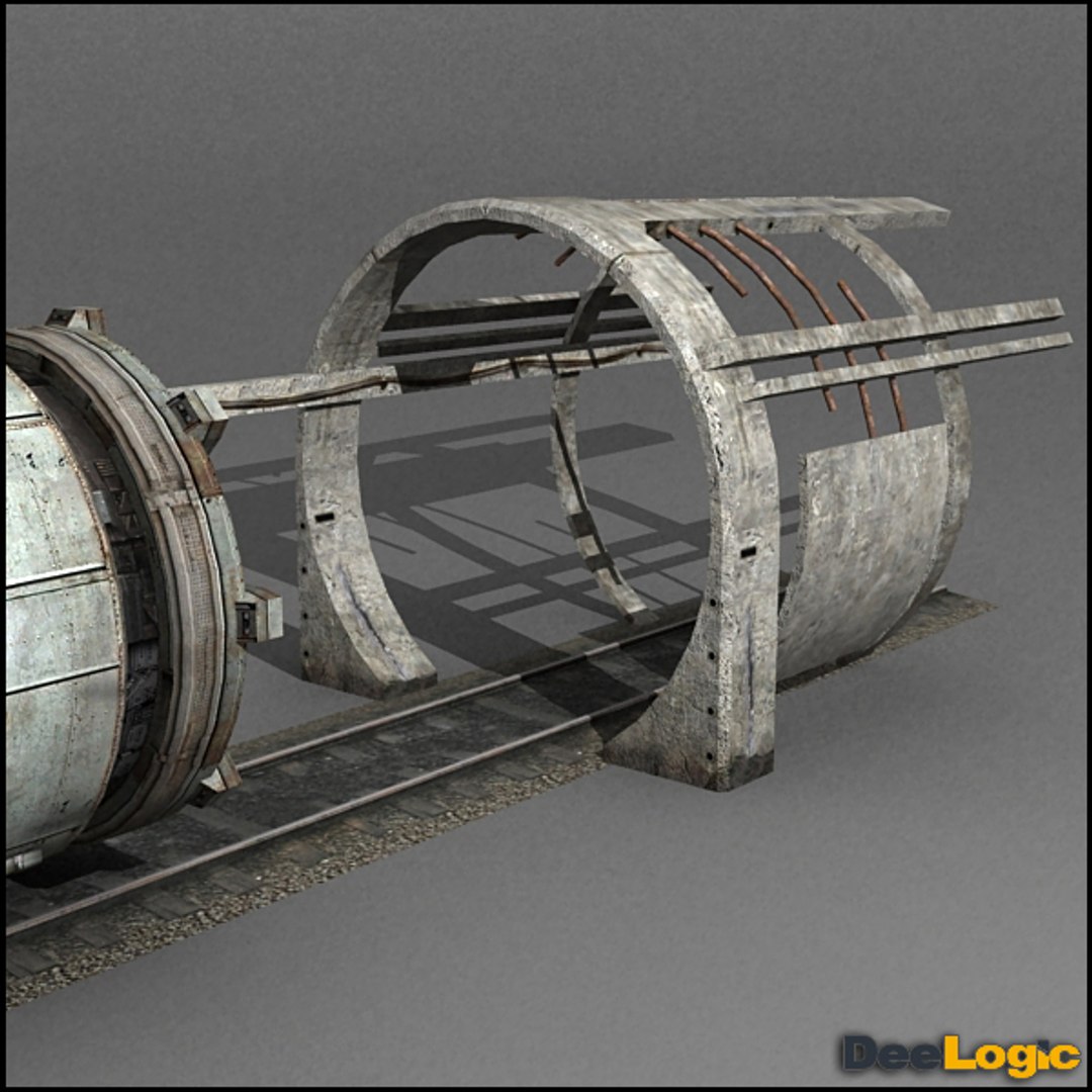Tunnel Boring Machine 3d Model