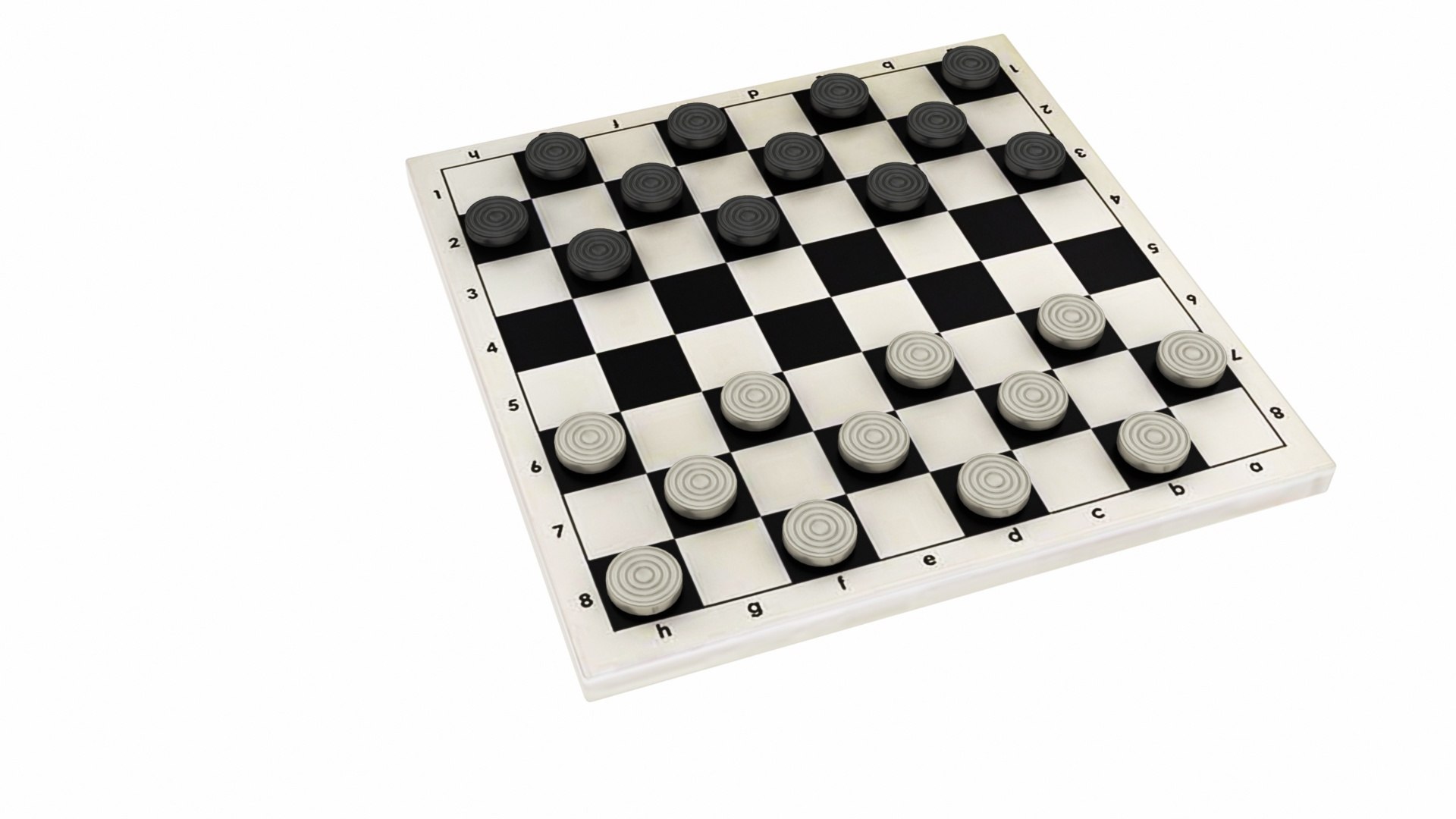 3D Draughts Board - TurboSquid 1503559