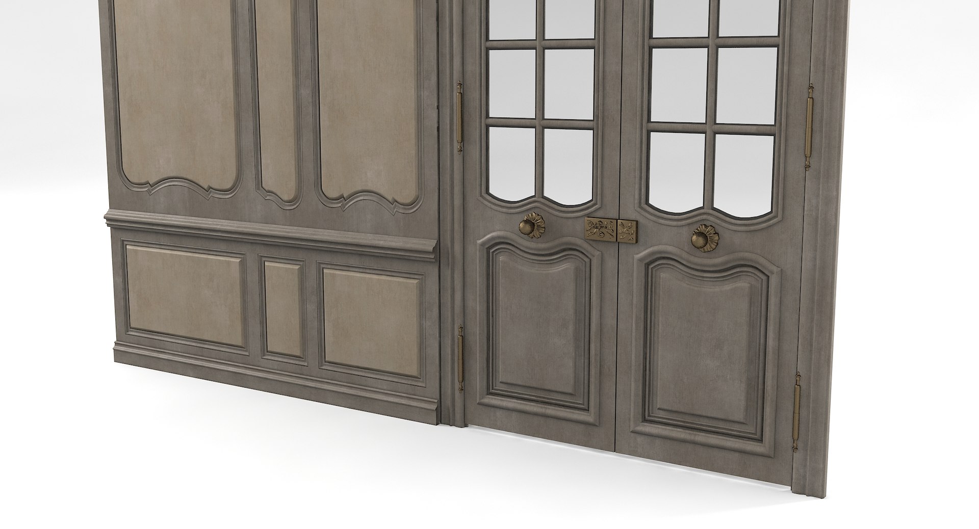 3d Baroque Victorian Wall Model