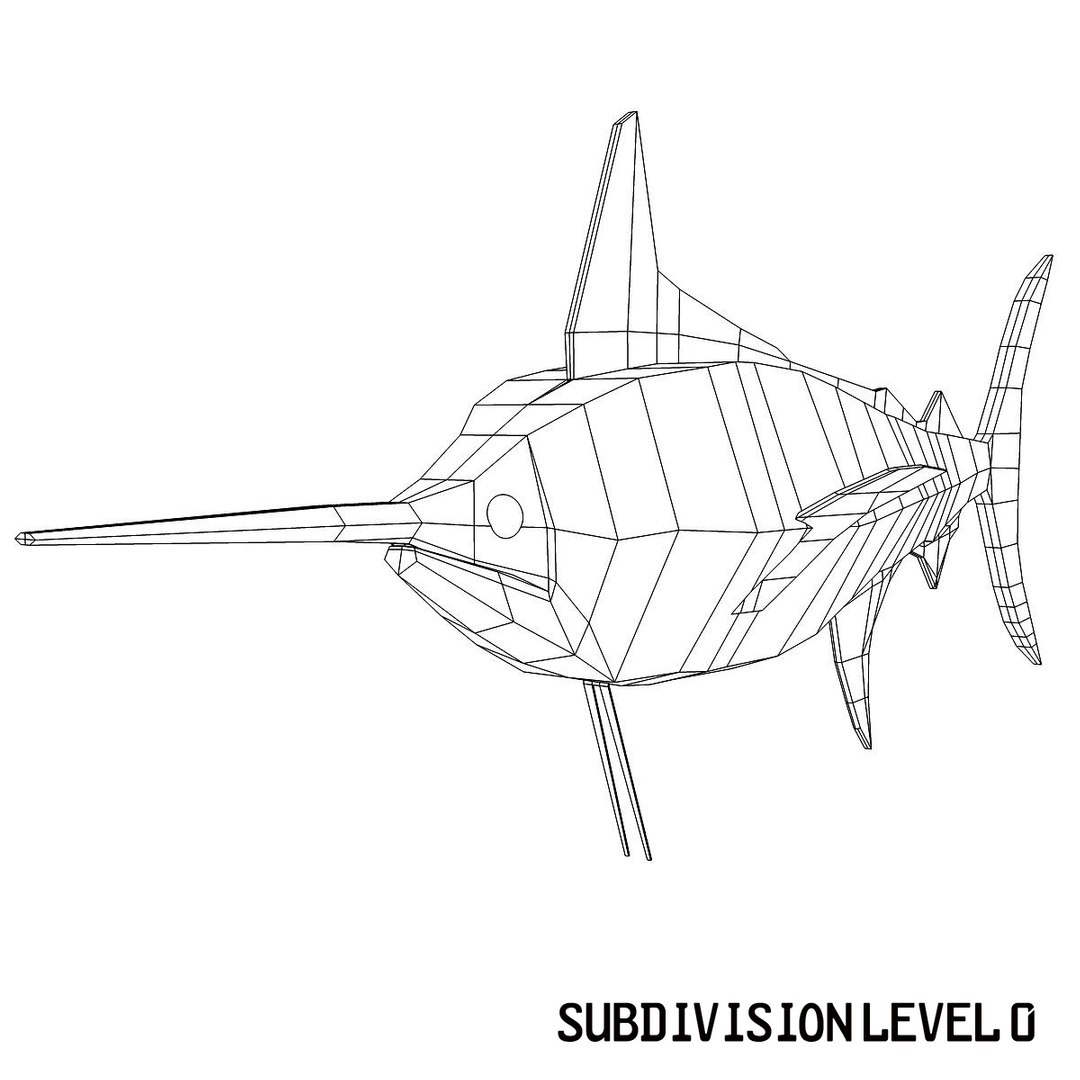 Blue Marlin 3d C4d