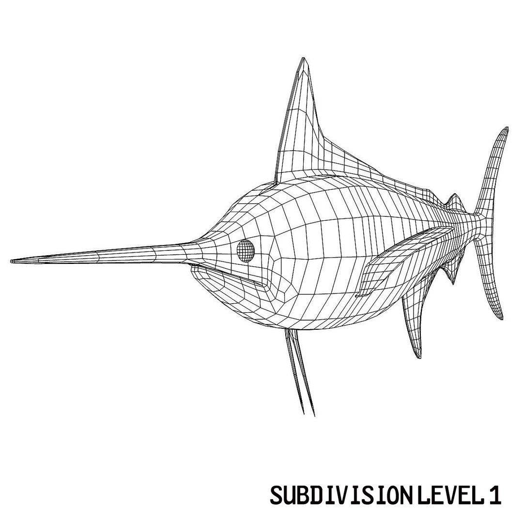 Blue Marlin 3d C4d