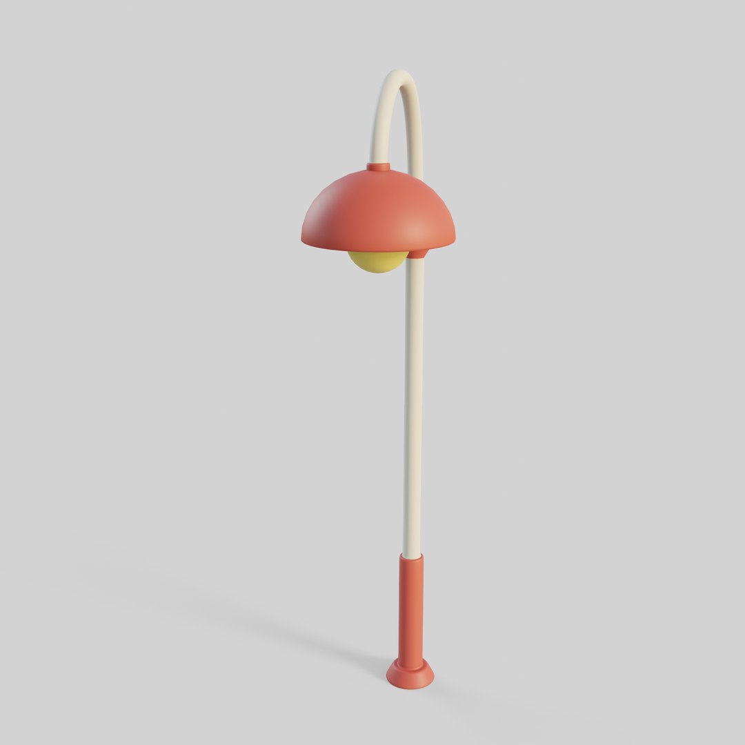 Cartoon Street Light 6 3D - TurboSquid 2054286