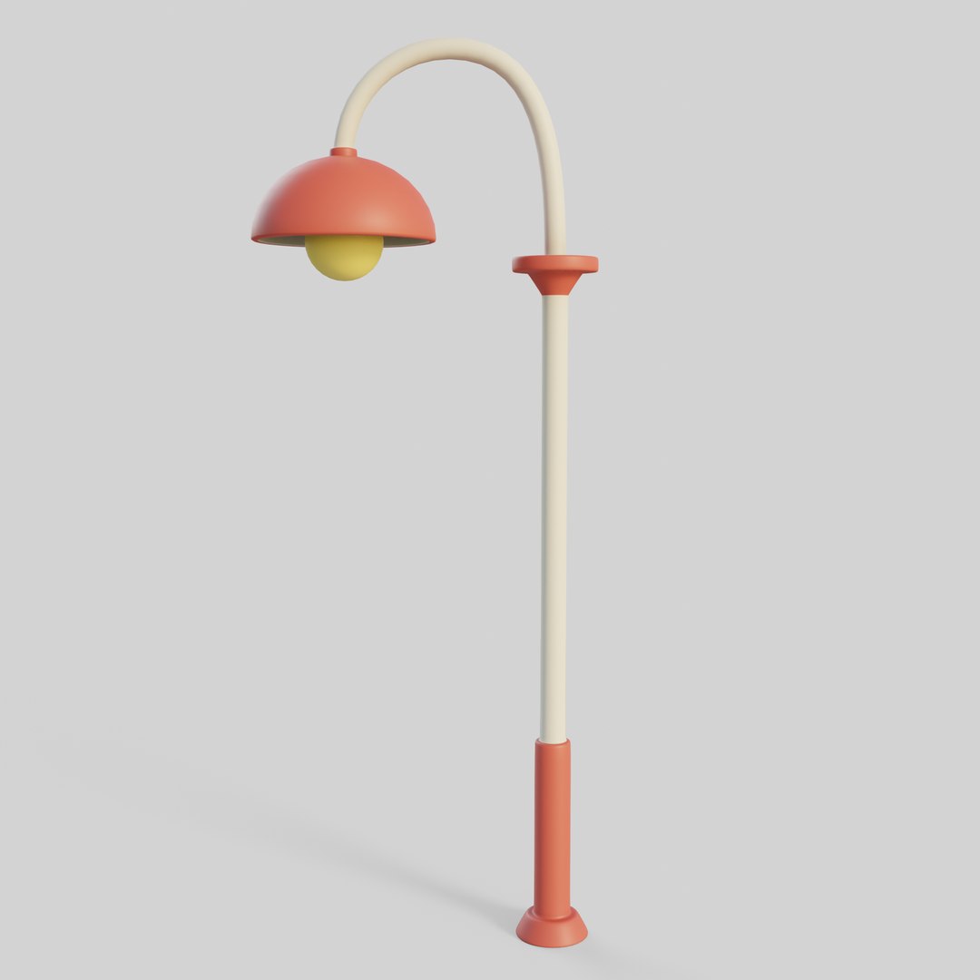Cartoon Street Light 6 3D - TurboSquid 2054286