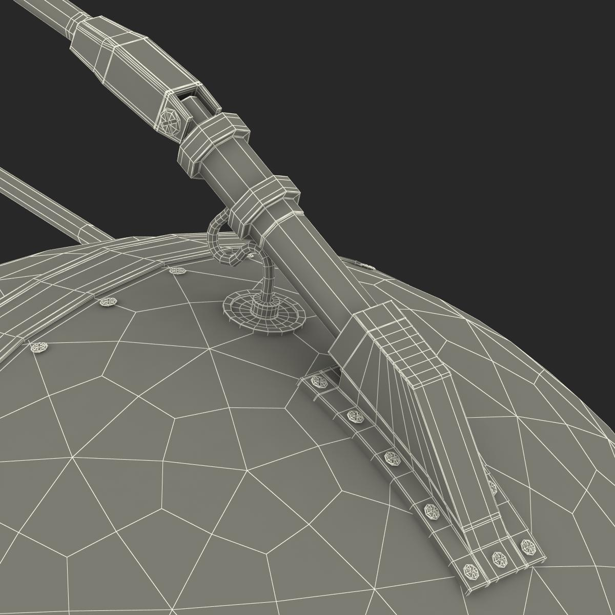 sputnik 1 3d model