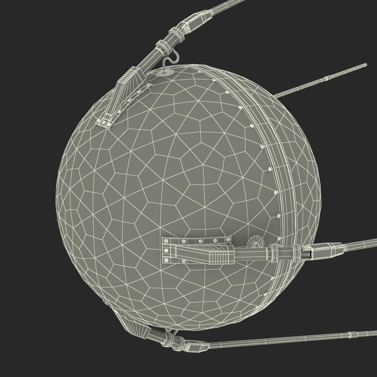 sputnik 1 3d model