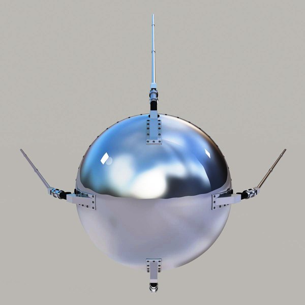 sputnik 1 3d model