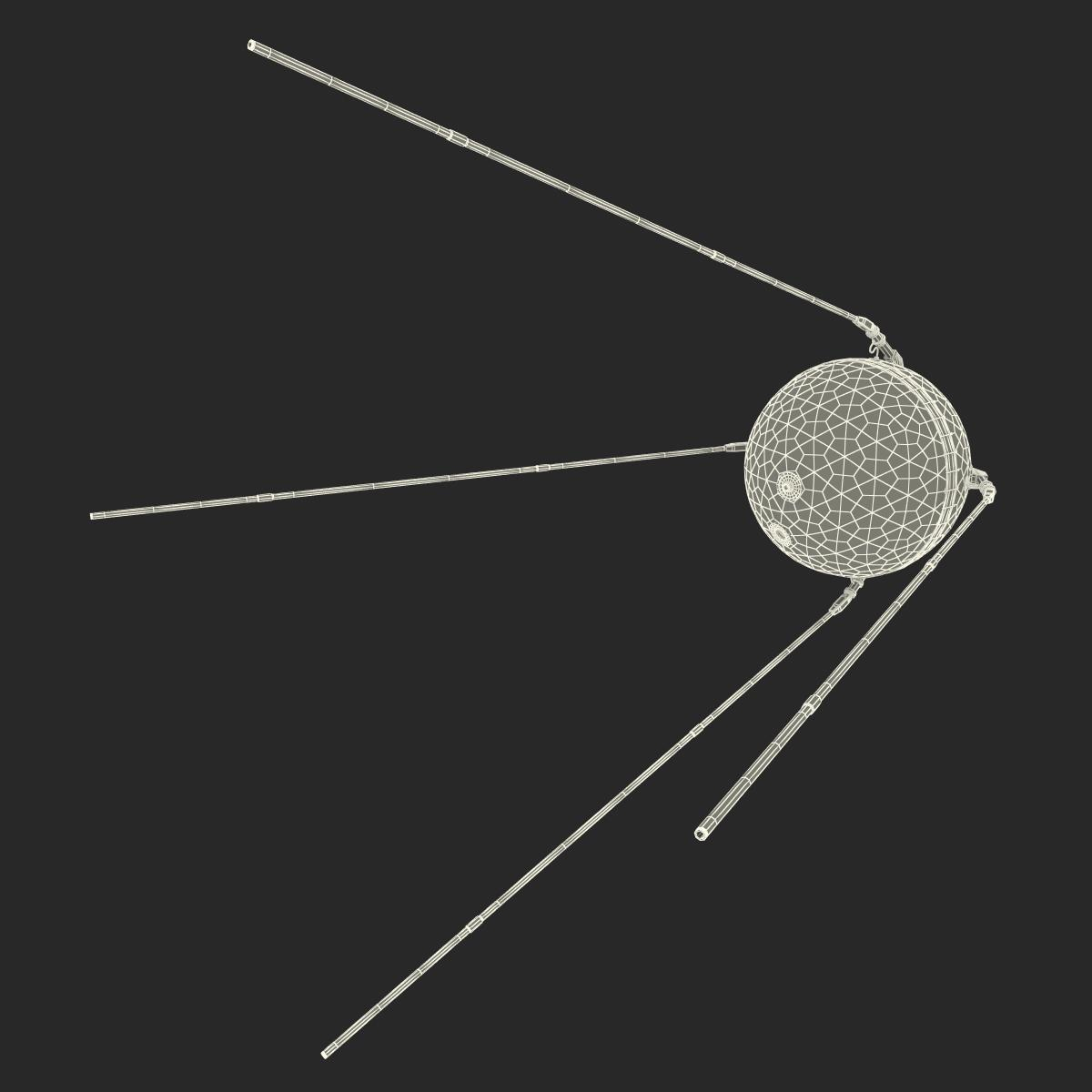sputnik 1 3d model