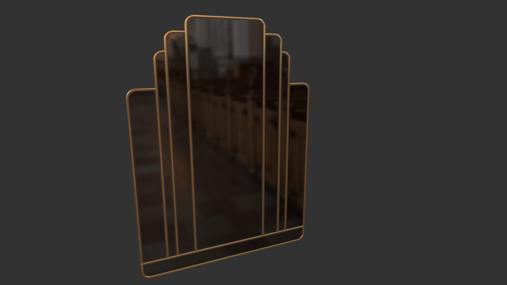 Free 3D Art Deco mirror - TurboSquid 2030378