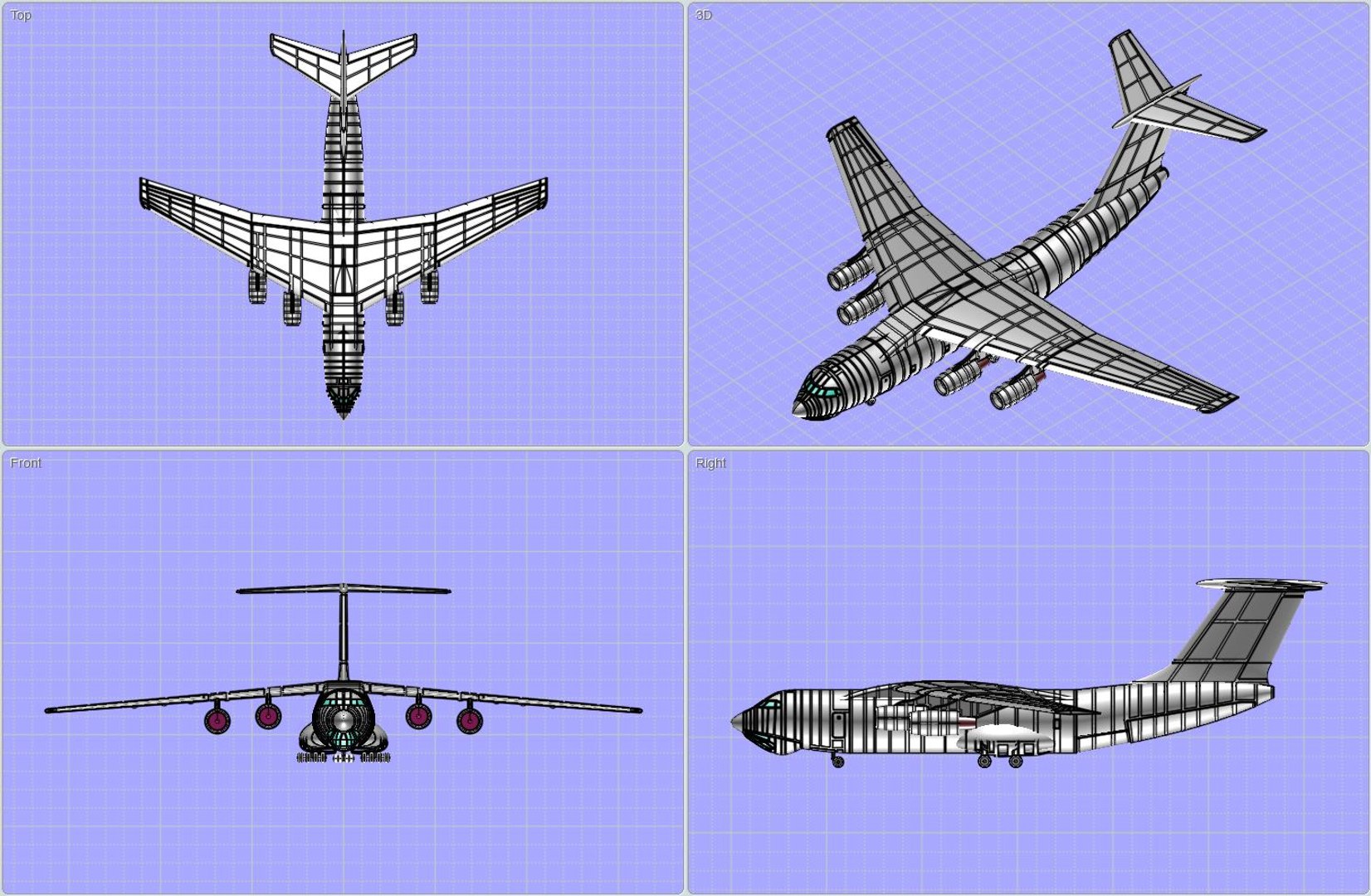 3d Ilyushin Il-476 Strategic Transport