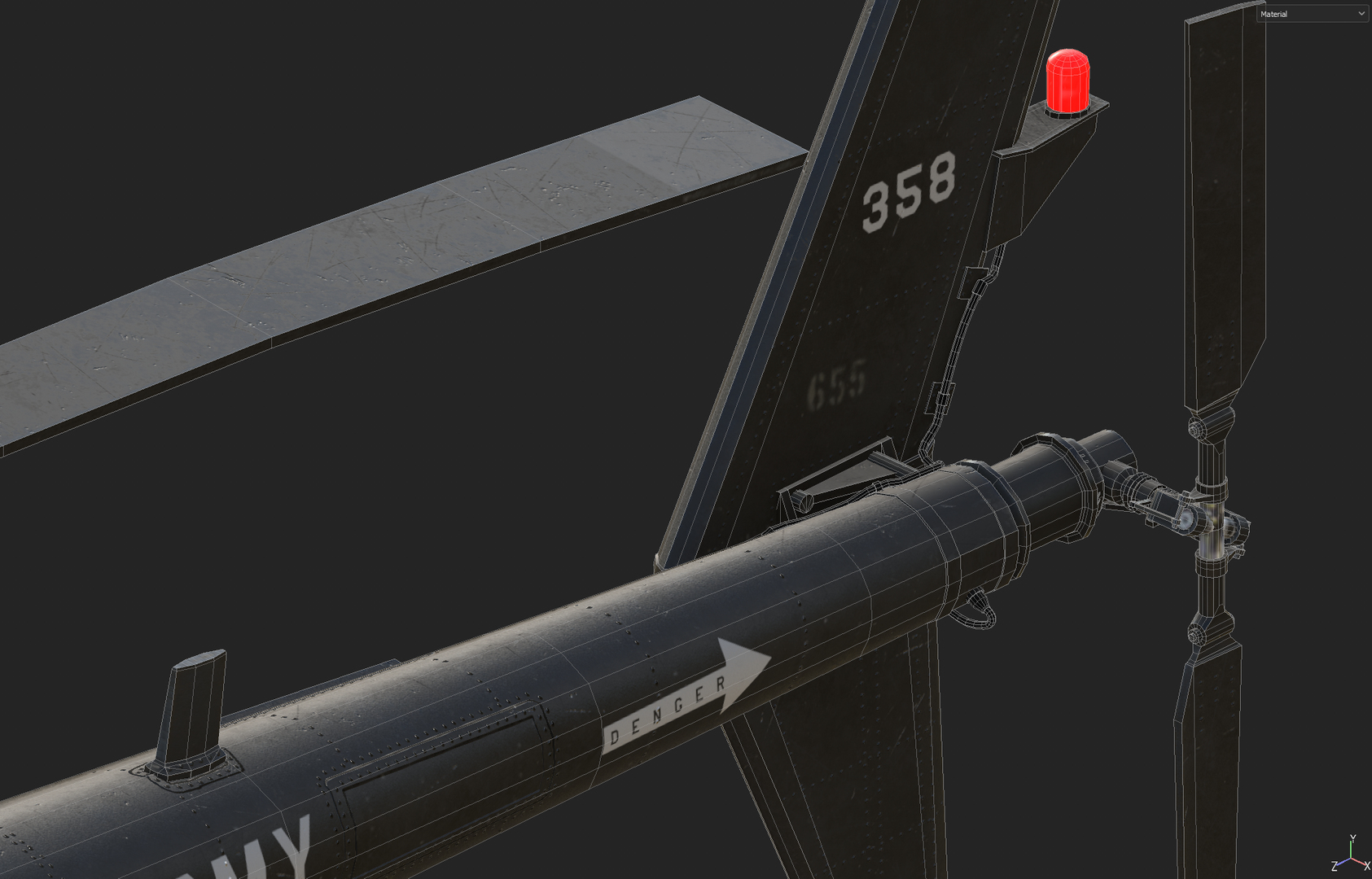 helicopter mh little bird 3d model