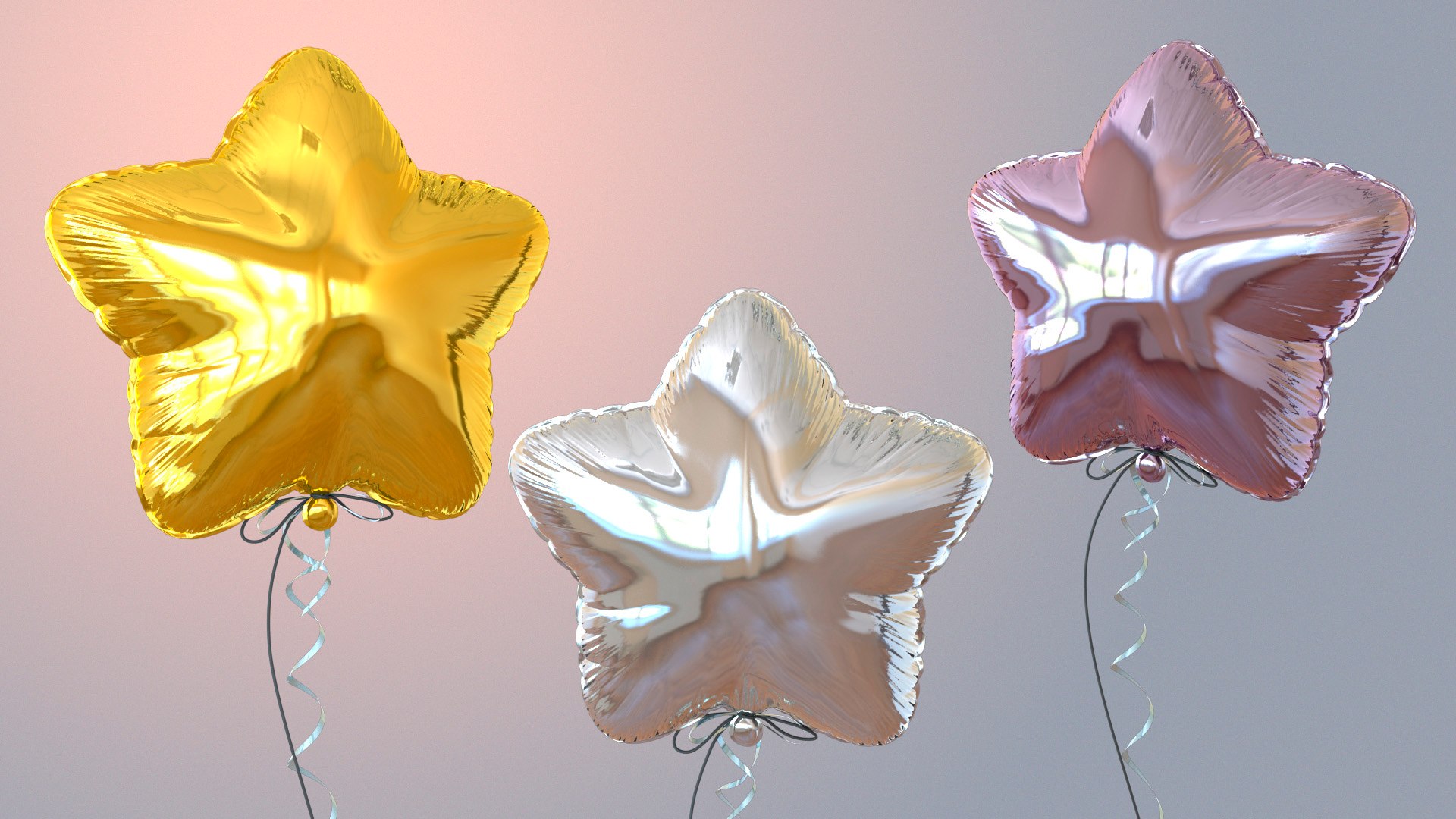 Balloons For A Festive Decoration Collections 3D - TurboSquid 1956837