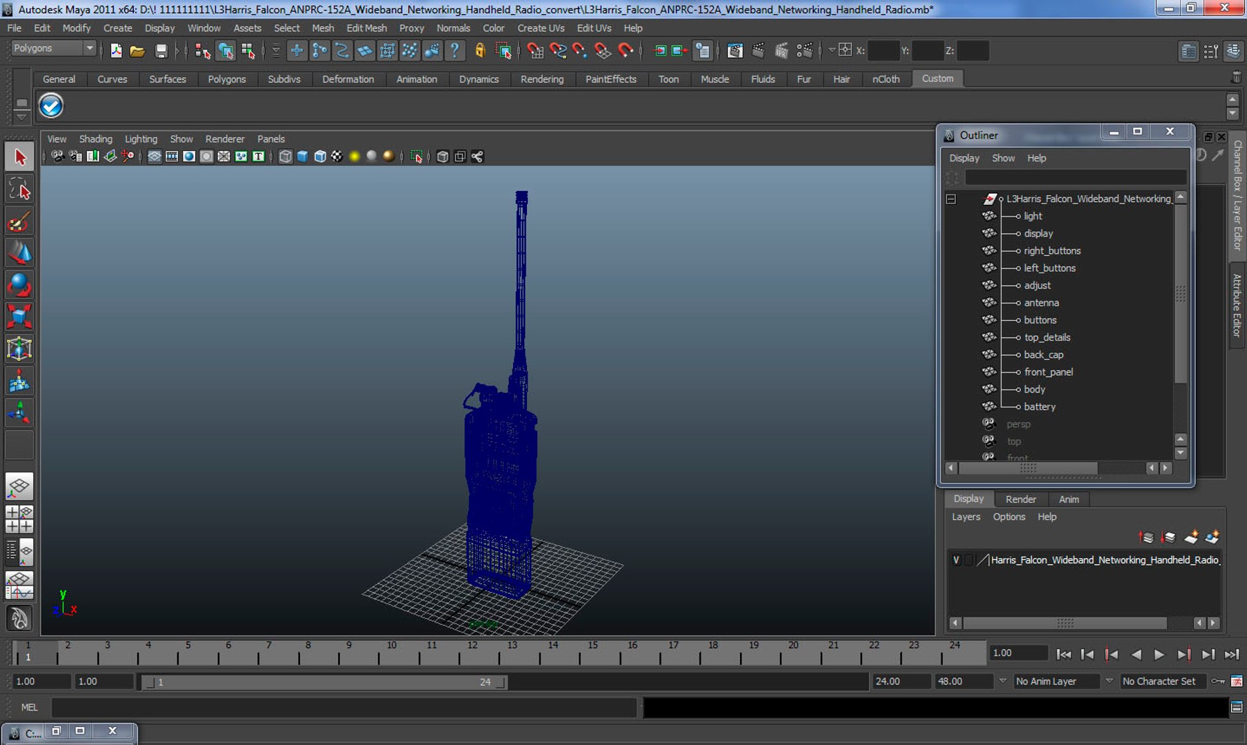3D model l3harris falcon anprc-152a wideband - TurboSquid 1472465