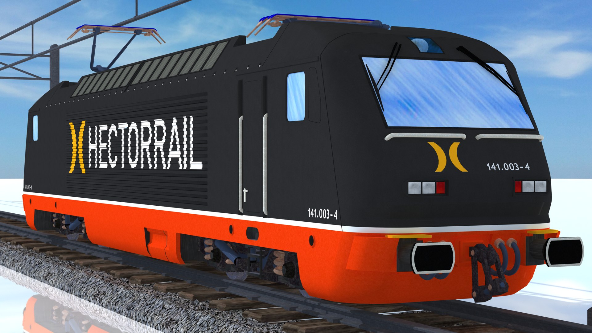 3D Model Hectorrail Class 141 Electric Locomotive - TurboSquid 2001288