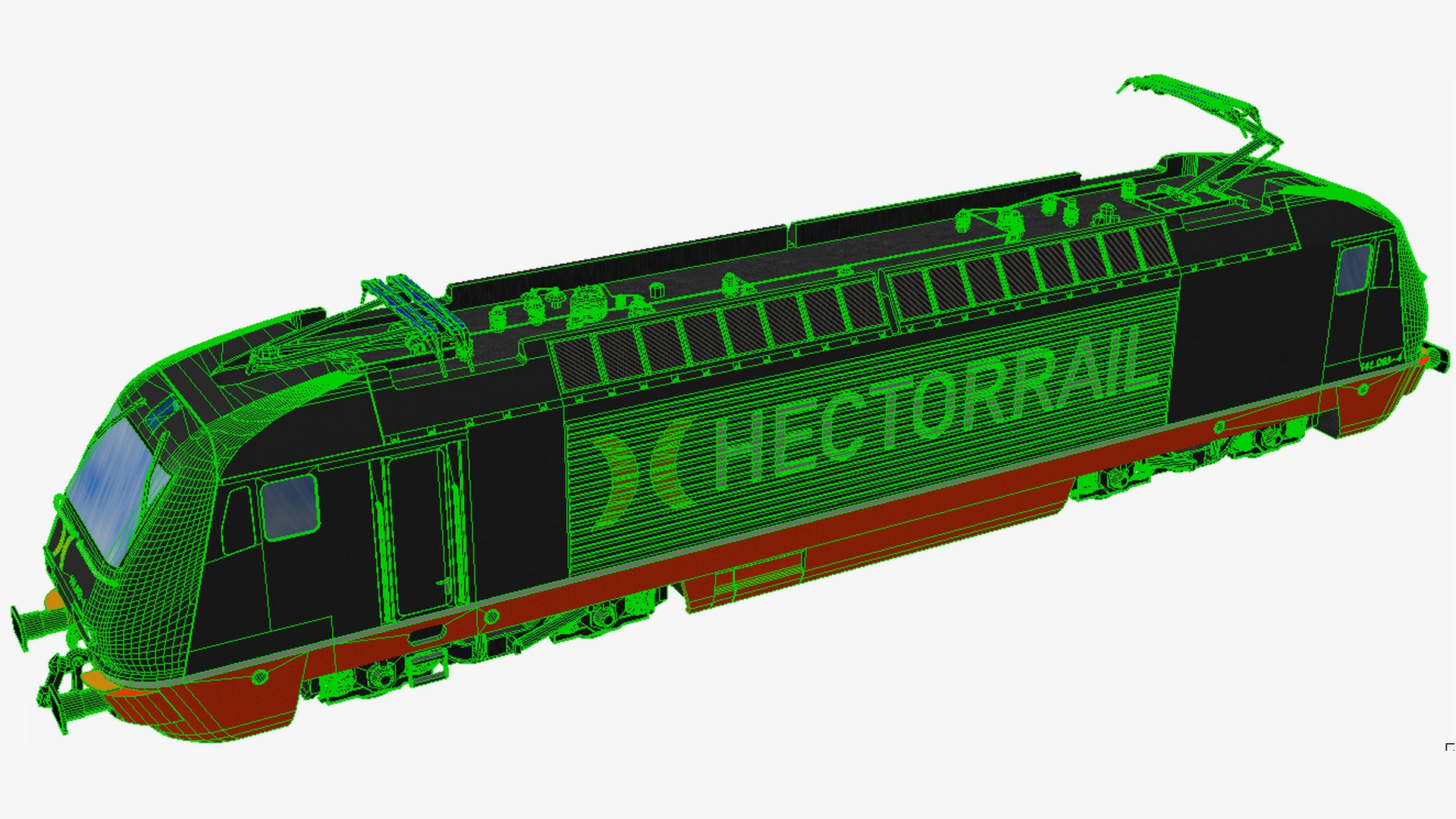 3D Model Hectorrail Class 141 Electric Locomotive - TurboSquid 2001288