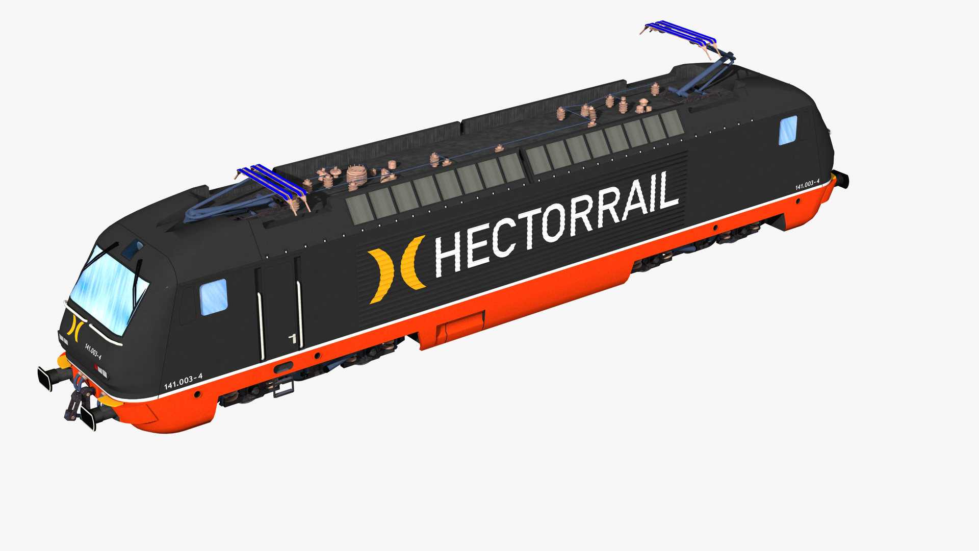 3D Model Hectorrail Class 141 Electric Locomotive - TurboSquid 2001288