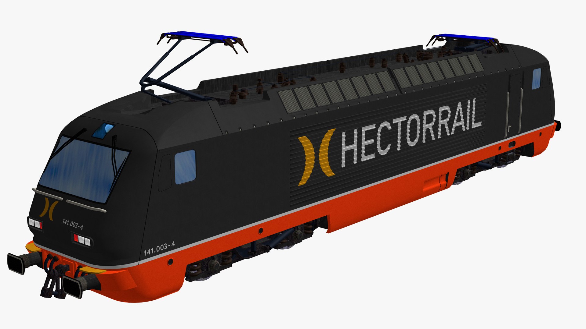 3D Model Hectorrail Class 141 Electric Locomotive - TurboSquid 2001288