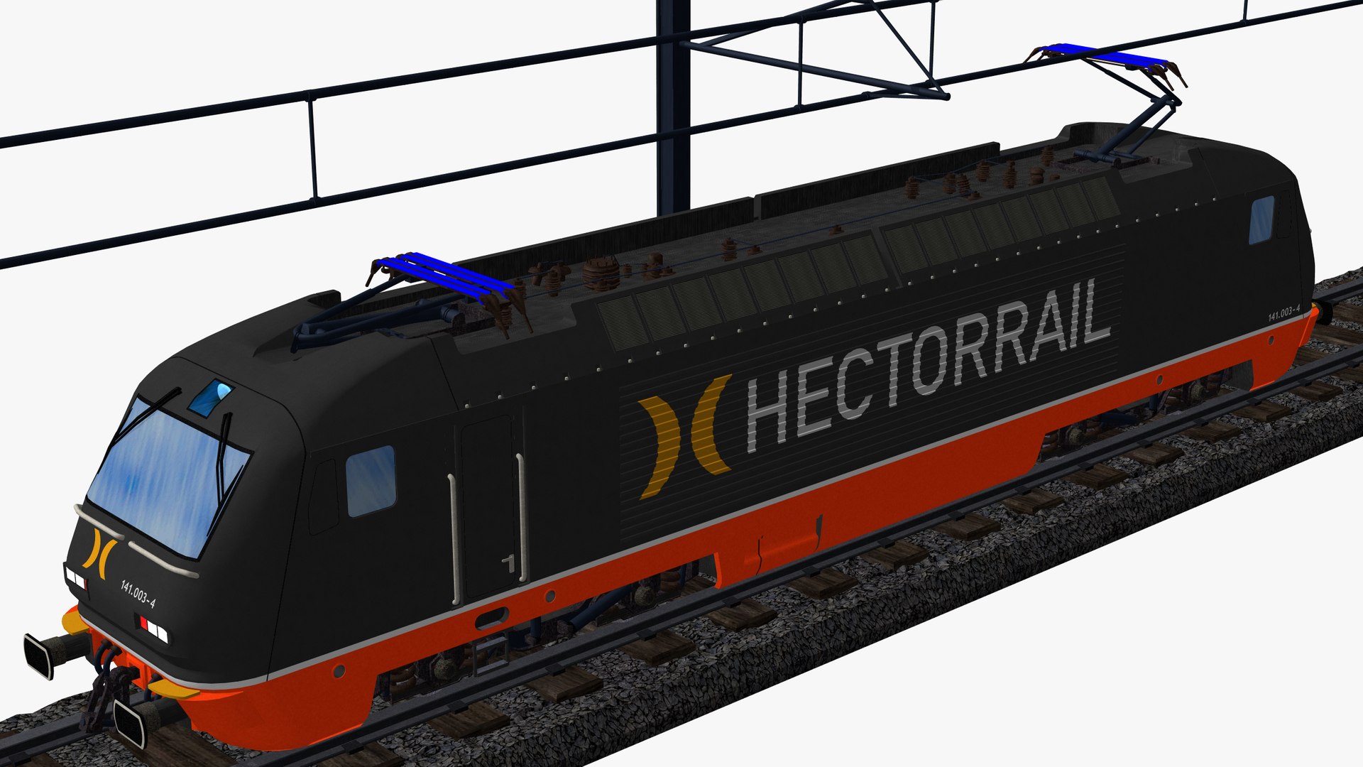 3D Model Hectorrail Class 141 Electric Locomotive - TurboSquid 2001288