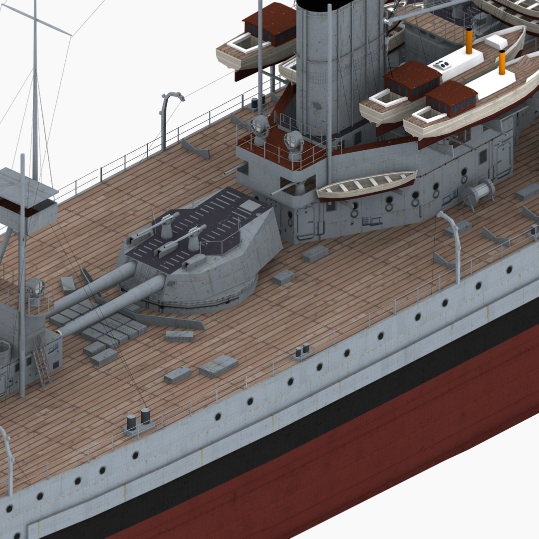 Hms Dreadnought Battleship Royal Navy 3d Max