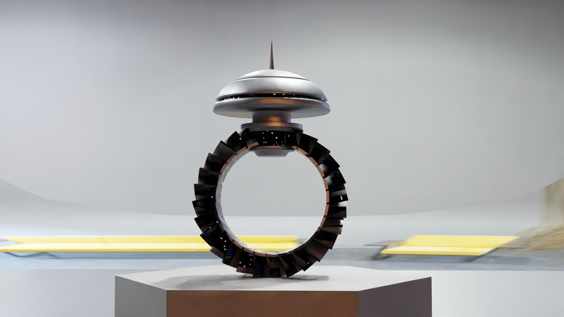 Low Poly Sci-Fi Ring Han 3D model - TurboSquid 1951897