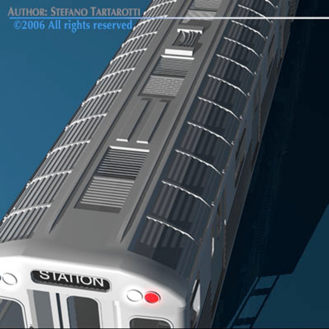3d Model Subway Train