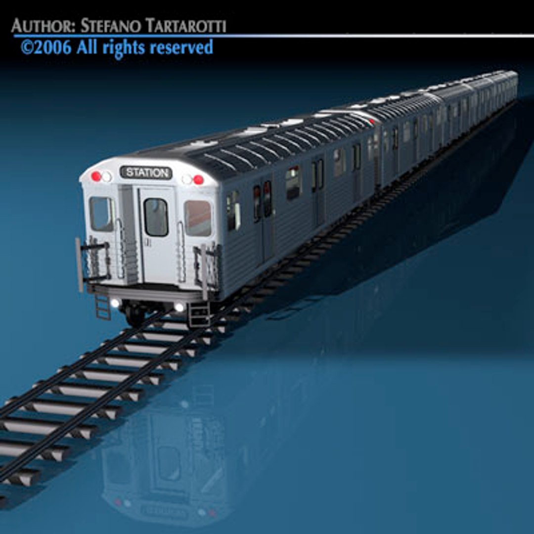3d Model Subway Train
