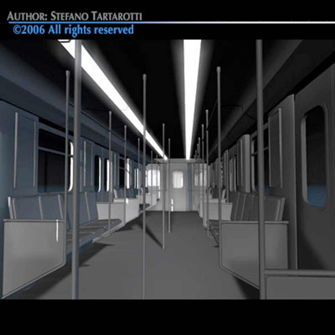 3d Model Subway Train