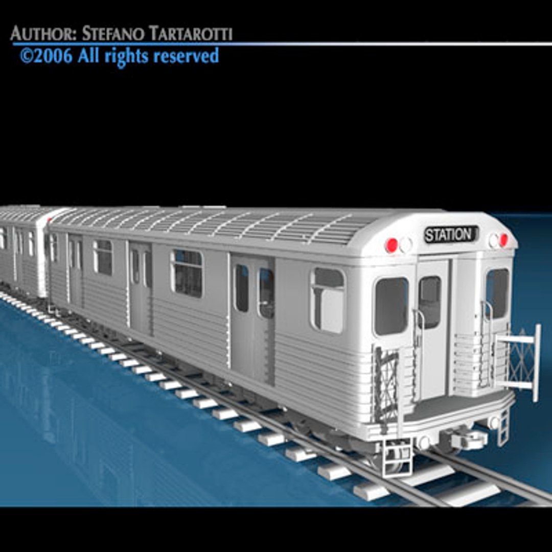 3d Model Subway Train