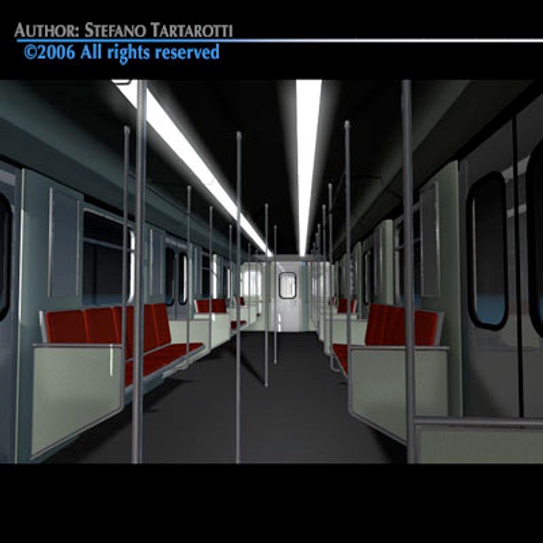 3d Model Subway Train