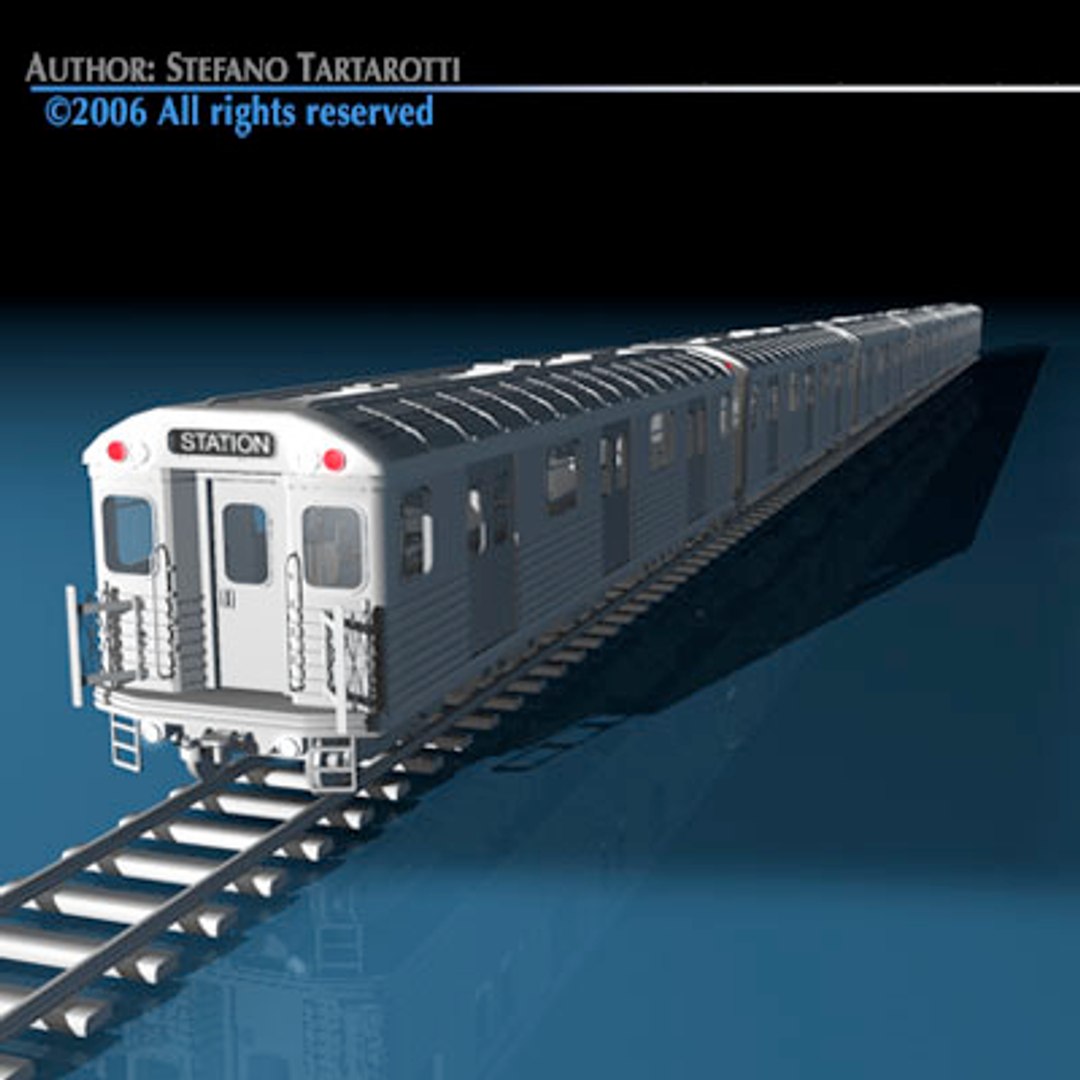 3d Model Subway Train