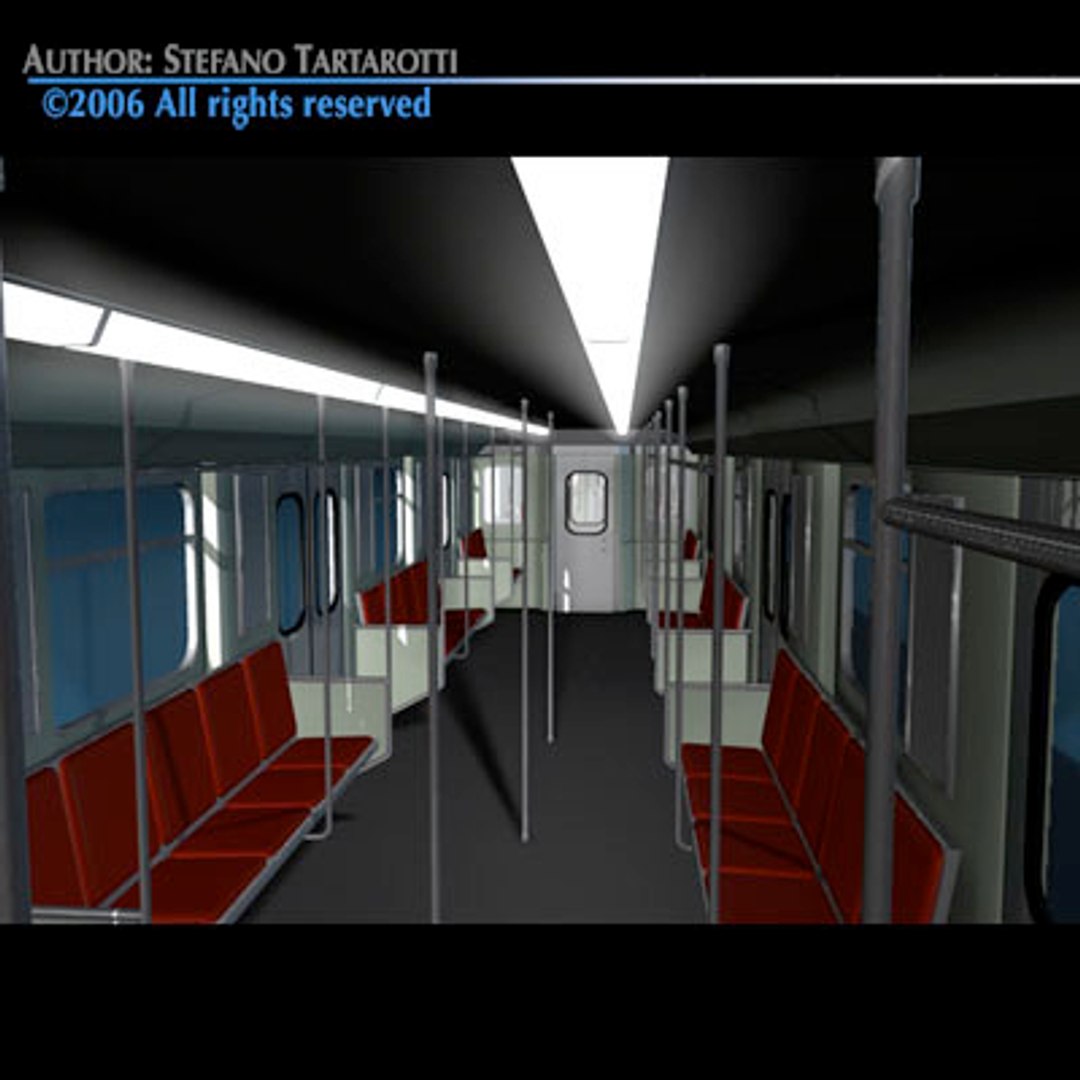 3d Model Subway Train