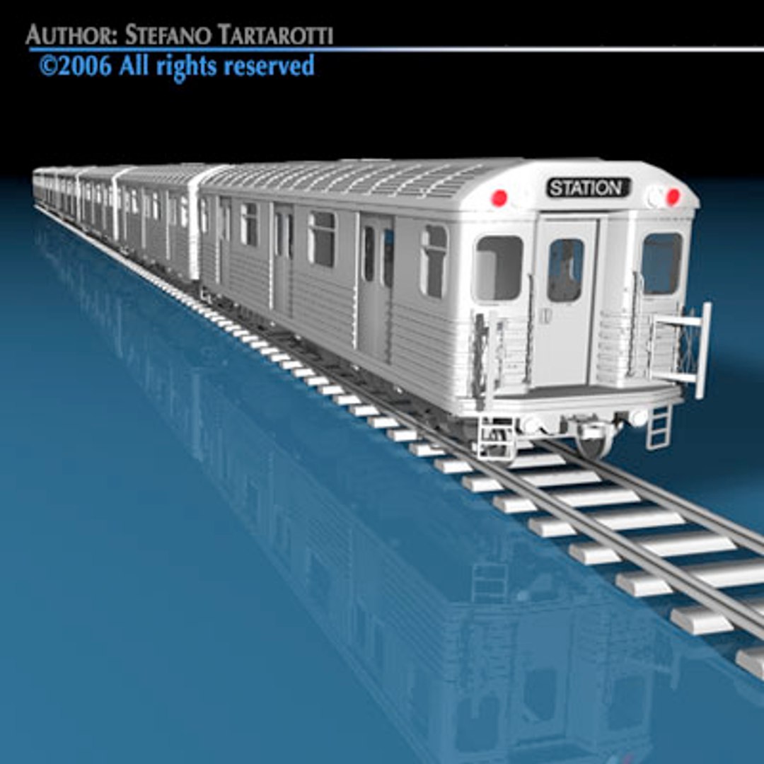 3d Model Subway Train