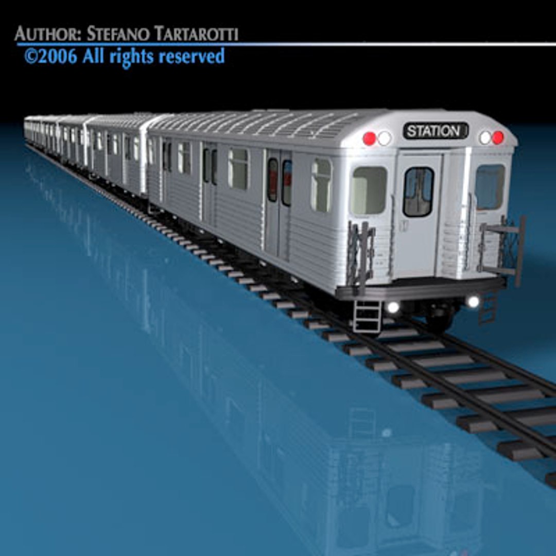3d Model Subway Train